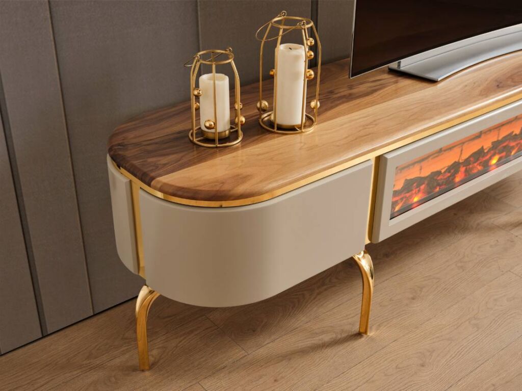 Sinyor Ekru TV Ünitesi – Mert Mobilya